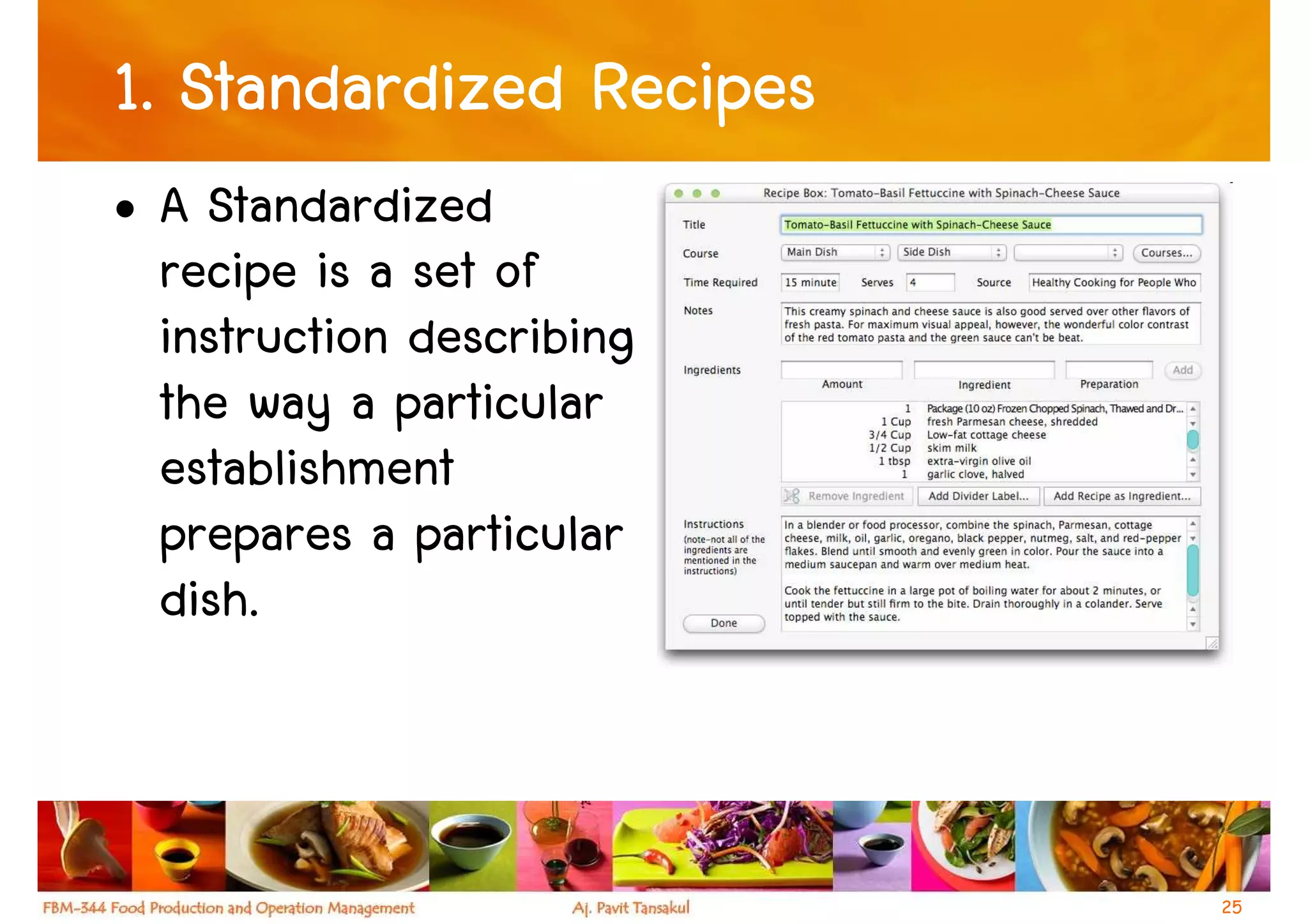 Chapter 2 Menus, Recipes and Calculation | PDF