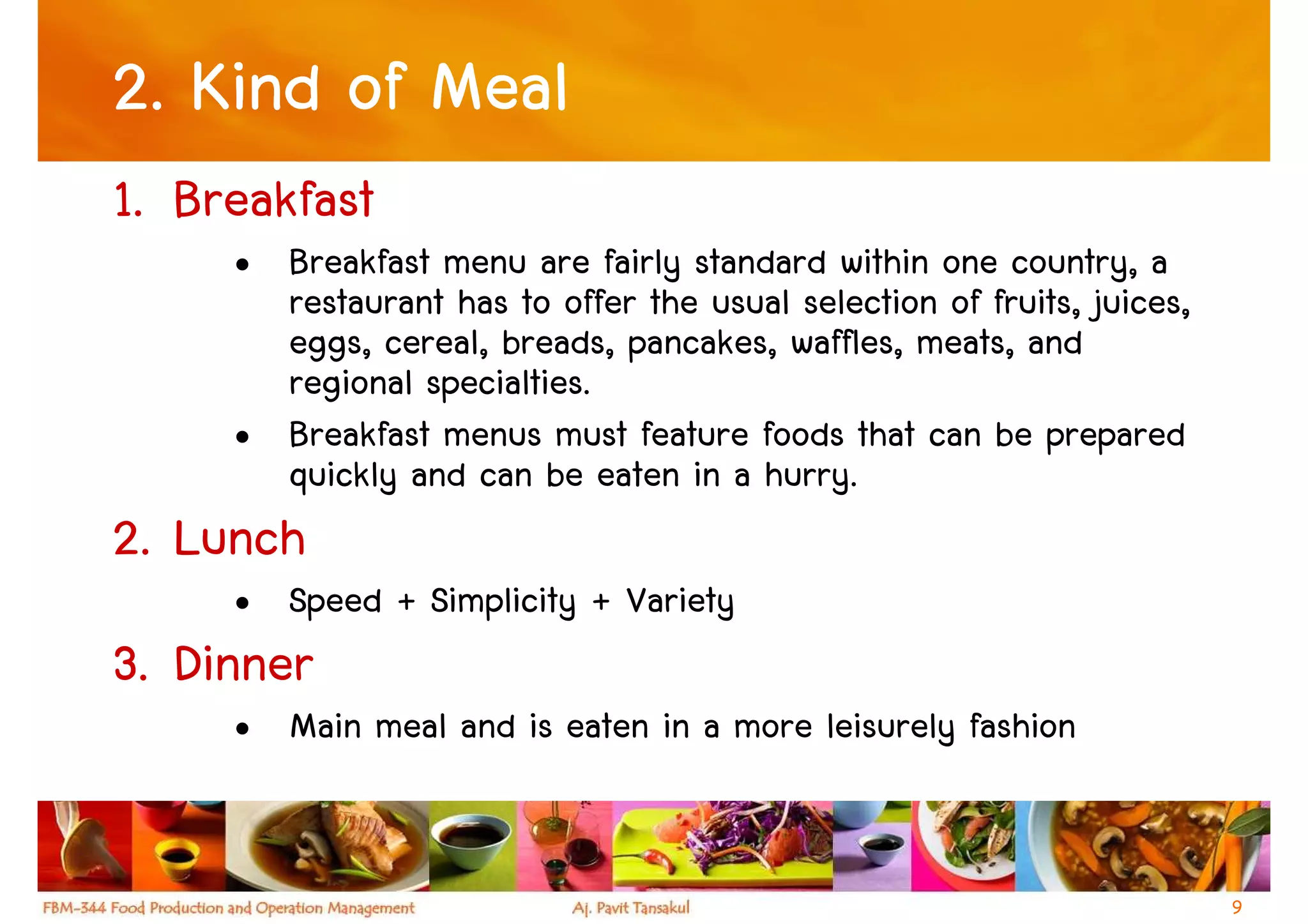 Chapter 2 Menus, Recipes and Calculation | PDF