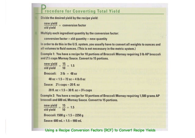 Chapter 2 Menus, Recipes and Calculation | PDF | Food Industry | Industries
