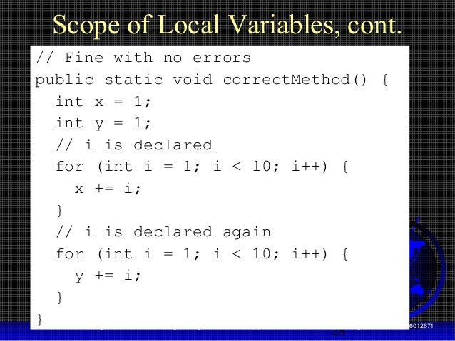 Chapter 2 Method in Java OOP