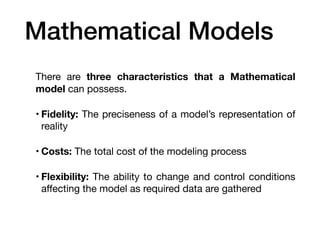 Mathematical modeling Chapter2 model process | PPT