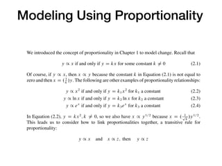 Mathematical modeling Chapter2 model process | PPT
