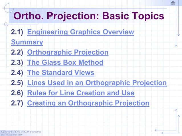 Chapter 2 orthographic projection - 2010 | PPTX