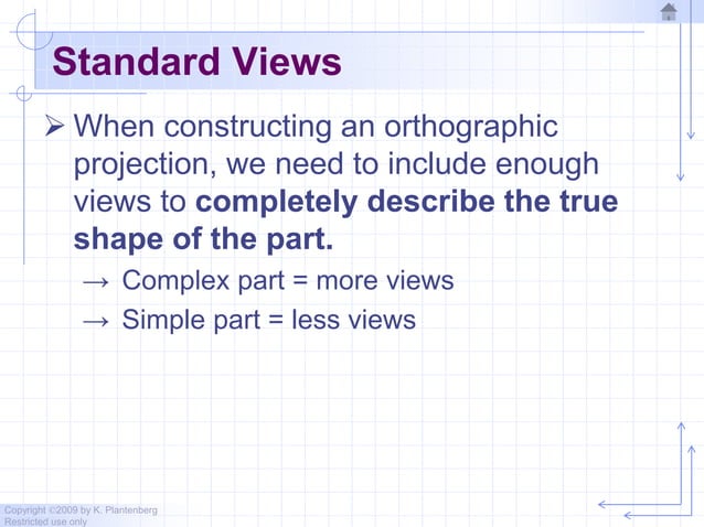 Chapter 2 orthographic projection - 2010 | PPTX