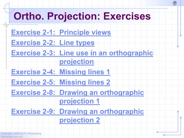 Chapter 2 orthographic projection - 2010 | PPTX