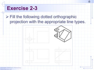 Chapter 2 orthographic projection - 2010 | PPTX