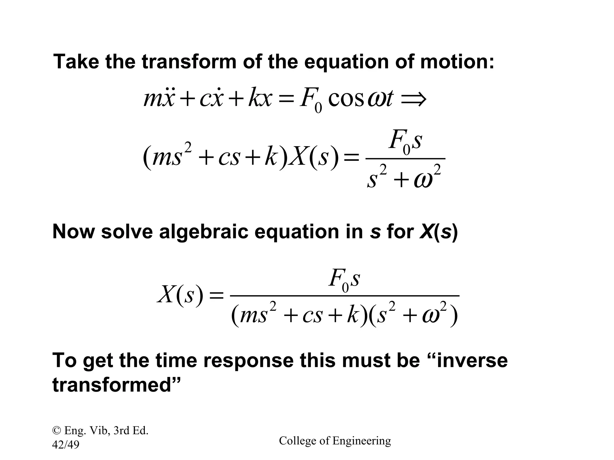 Dynamic response to harmonic excitation | PPT