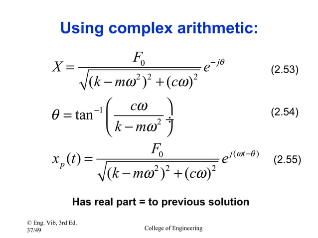 Dynamic response to harmonic excitation | PPT