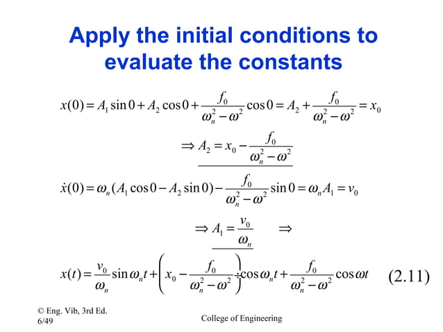 Dynamic response to harmonic excitation | PPT