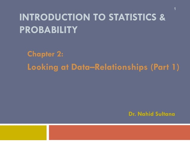Chapter 2 part1-Scatterplots | PPT
