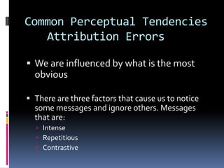 Chapter 2 Perception, The Self, And | PPT