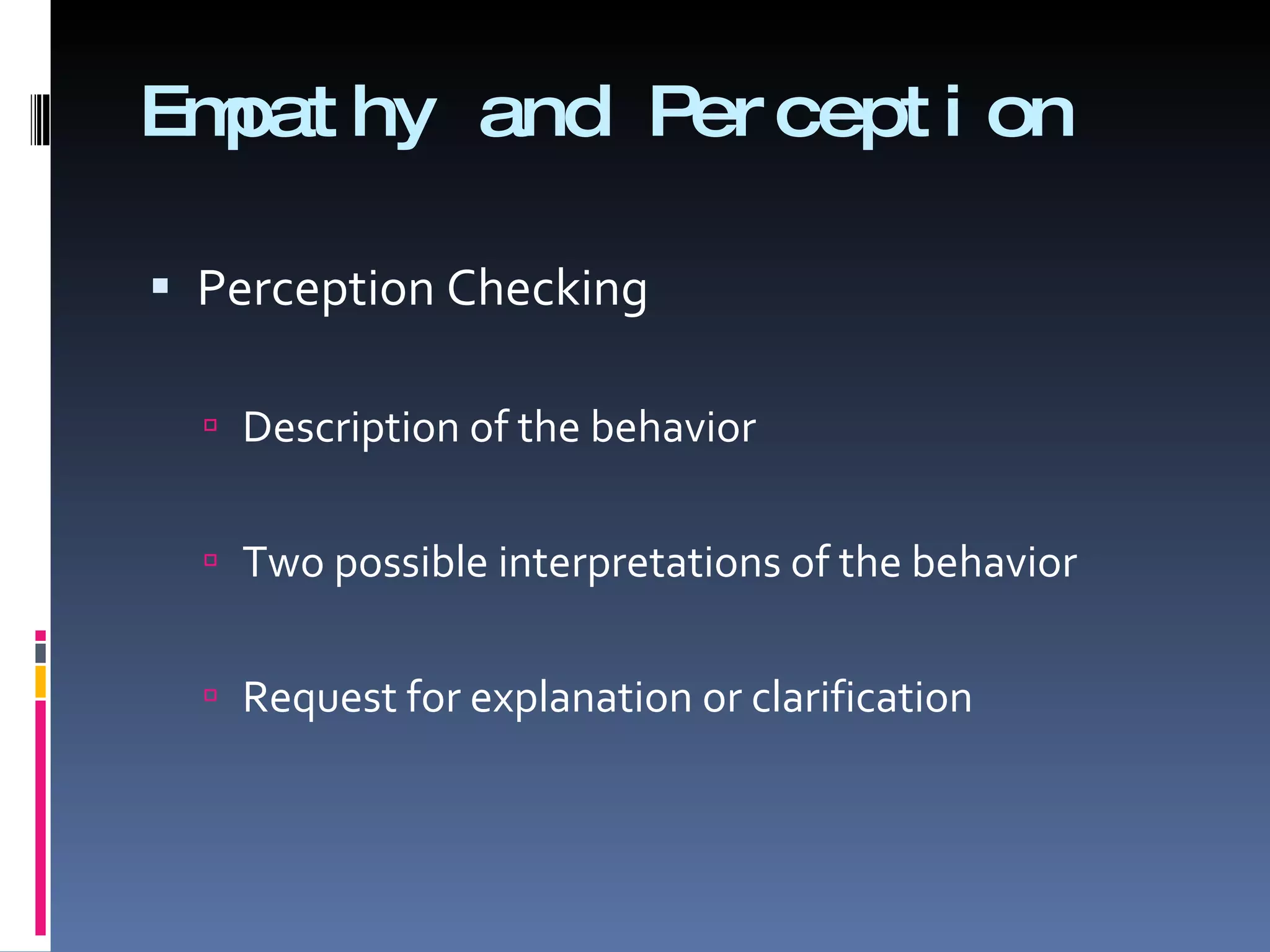 Chapter 2 Perception, The Self, And | PPT