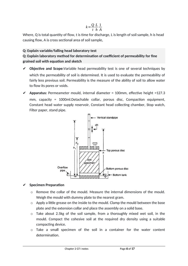 Chapter 2-permeability-1- presentation and question answer | DOCX