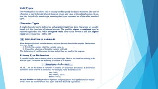 Constant, Variables and Data Types | PPT