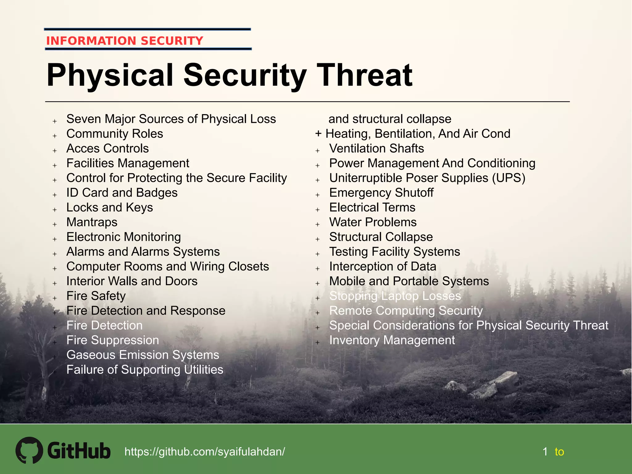 Chapter 2 phisycal security threat | PPT
