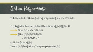 Polynomials - Maths Presentation | PPTX