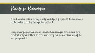 Polynomials - Maths Presentation | PPTX