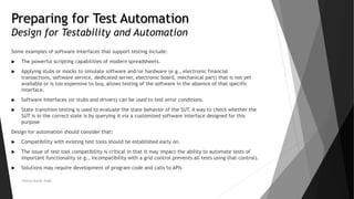 Chapter 2 - Preparing for Test Automation | PPT