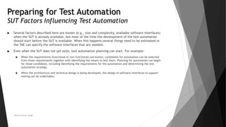 Chapter 2 - Preparing for Test Automation | PPT