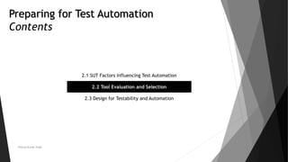 Chapter 2 - Preparing for Test Automation | PPT