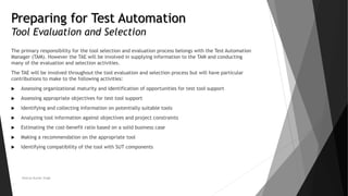Chapter 2 - Preparing for Test Automation | PPT