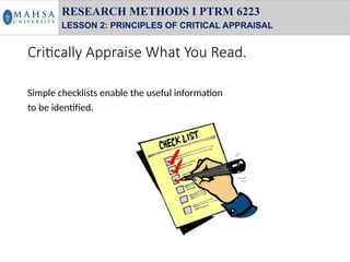 CHAPTER 2 - PRINCIPLES OF CRITICAL APPRAISAL (2).pptx