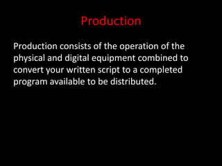 Chapter 2 production | PPTX