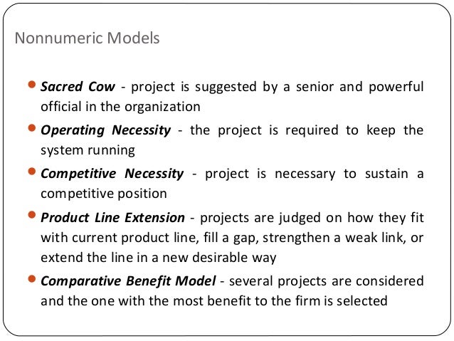 Project Selection