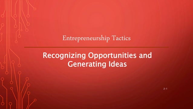 Recognizing Opportunities And Generating Ideas | Ways To Identify An ...