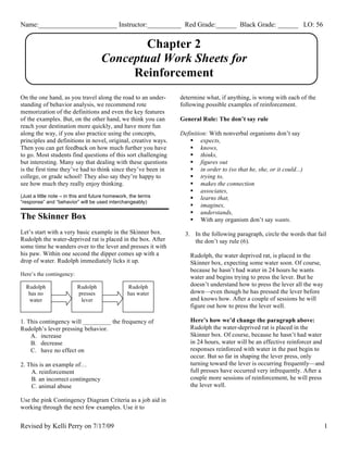 Chapter 2: Reinforcement | PDF