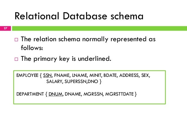 Chapter 2 Relational Data Model-part1