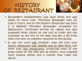 RESTAURANT MANAGEMENT OPERATION | PPT