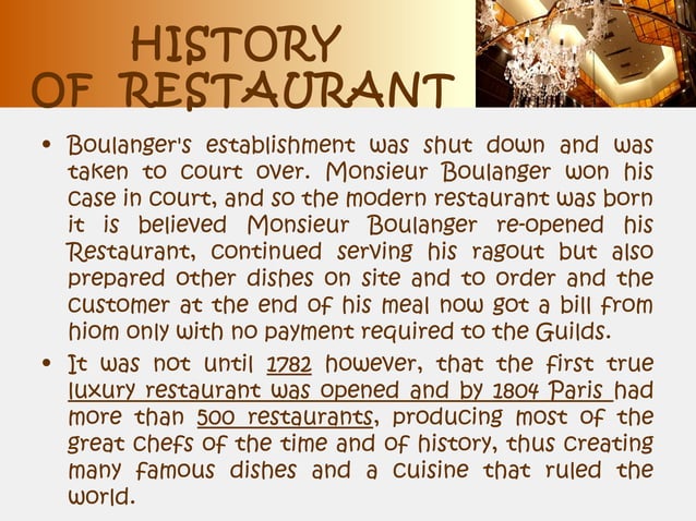 RESTAURANT MANAGEMENT OPERATION | PPT | Dining Out | Food & Drink