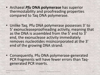 Chapter 2 restriction enzymes | PPTX