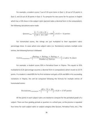 Two-Scheme Grading Management and Student Profiling System | DOCX