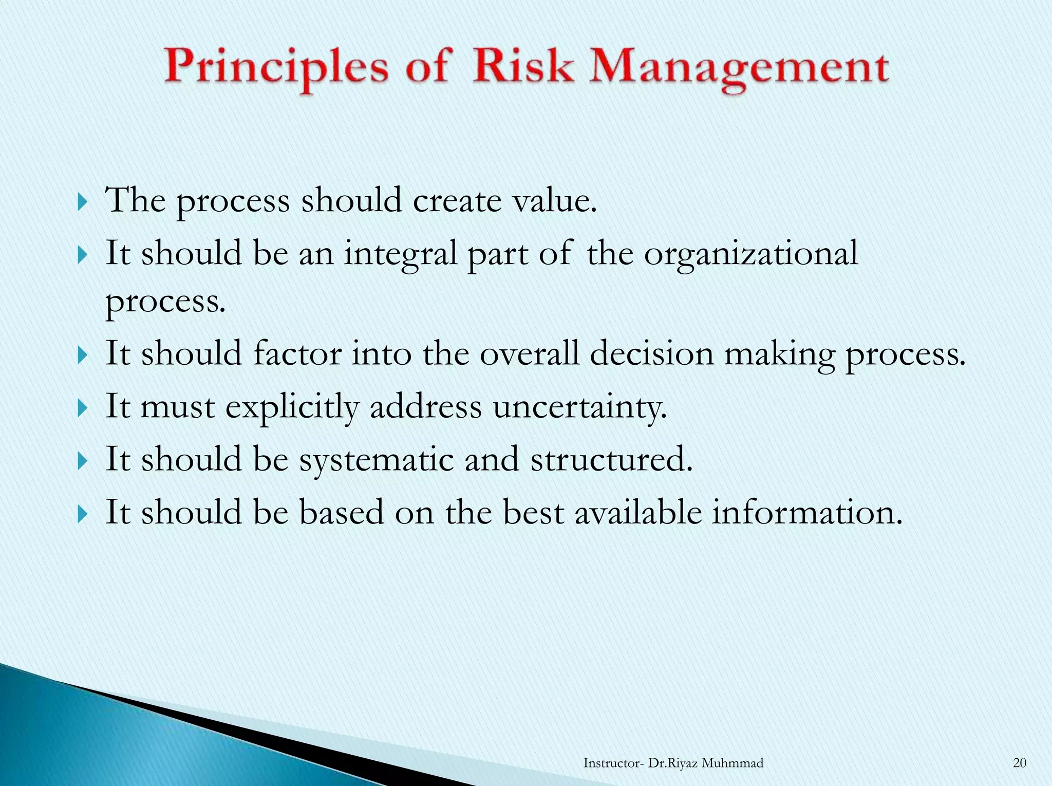 Chapter2 risk management process | PPTX