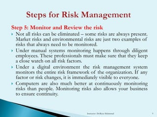 Chapter2 risk management process | PPTX