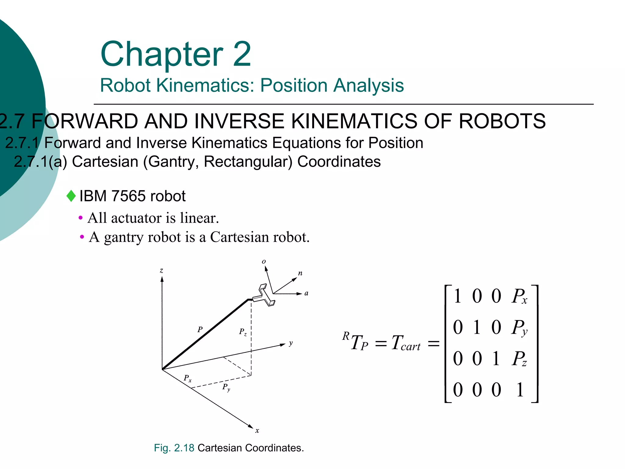 Chapter 2 robot kinematics | PPT