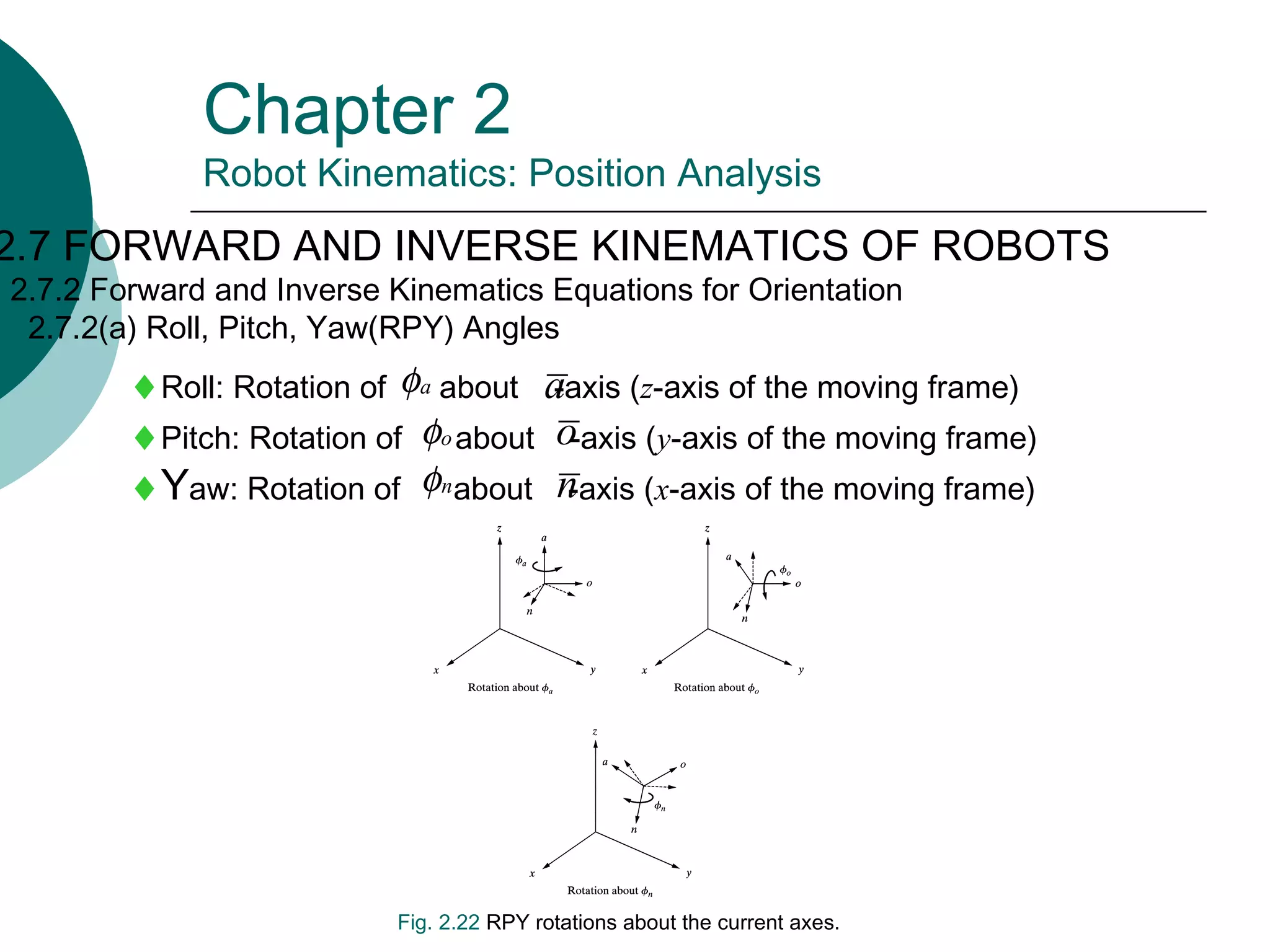 Chapter 2 robot kinematics | PPT