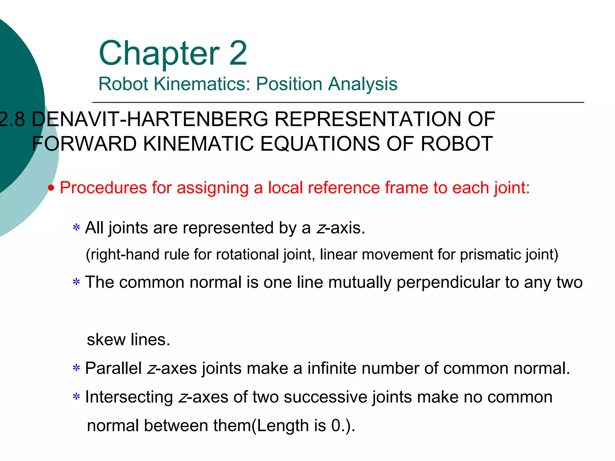 Chapter 2 robot kinematics | PPT