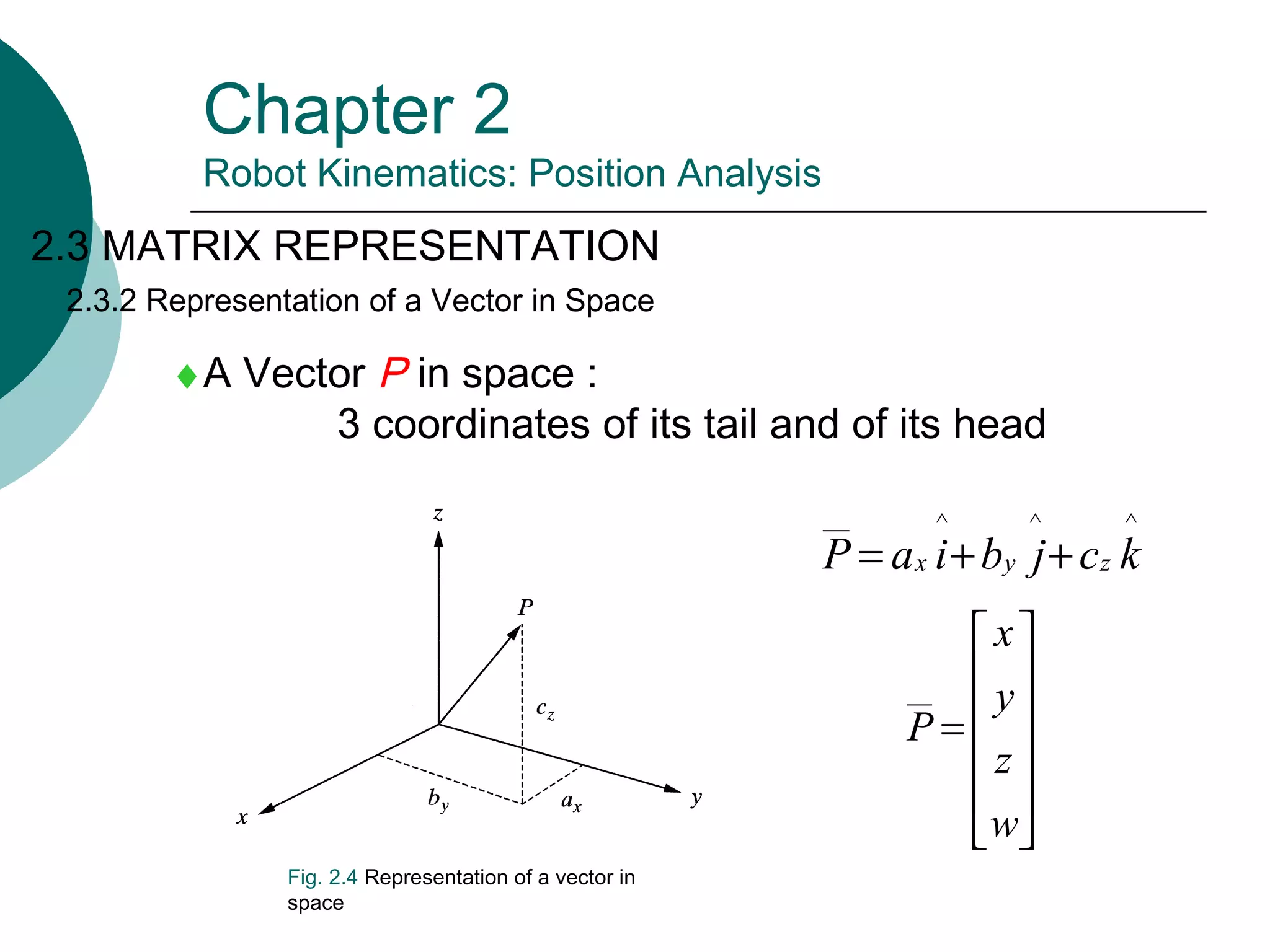 Chapter 2 Robot Kinematics Ppt