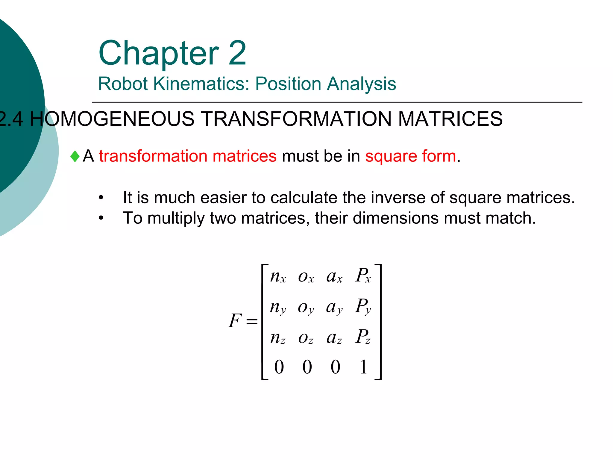 Chapter 2 robot kinematics | PPT