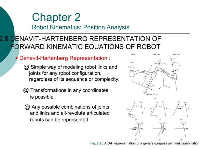 Chapter 2 robot kinematics | PPT | Physics | Science