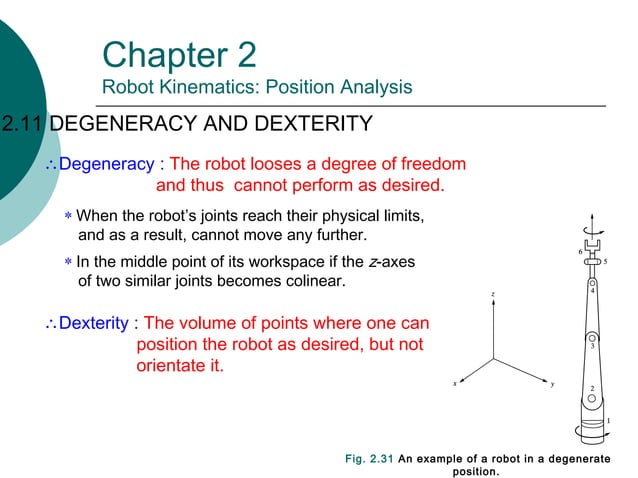 Chapter 2 robot kinematics | PPT | Physics | Science