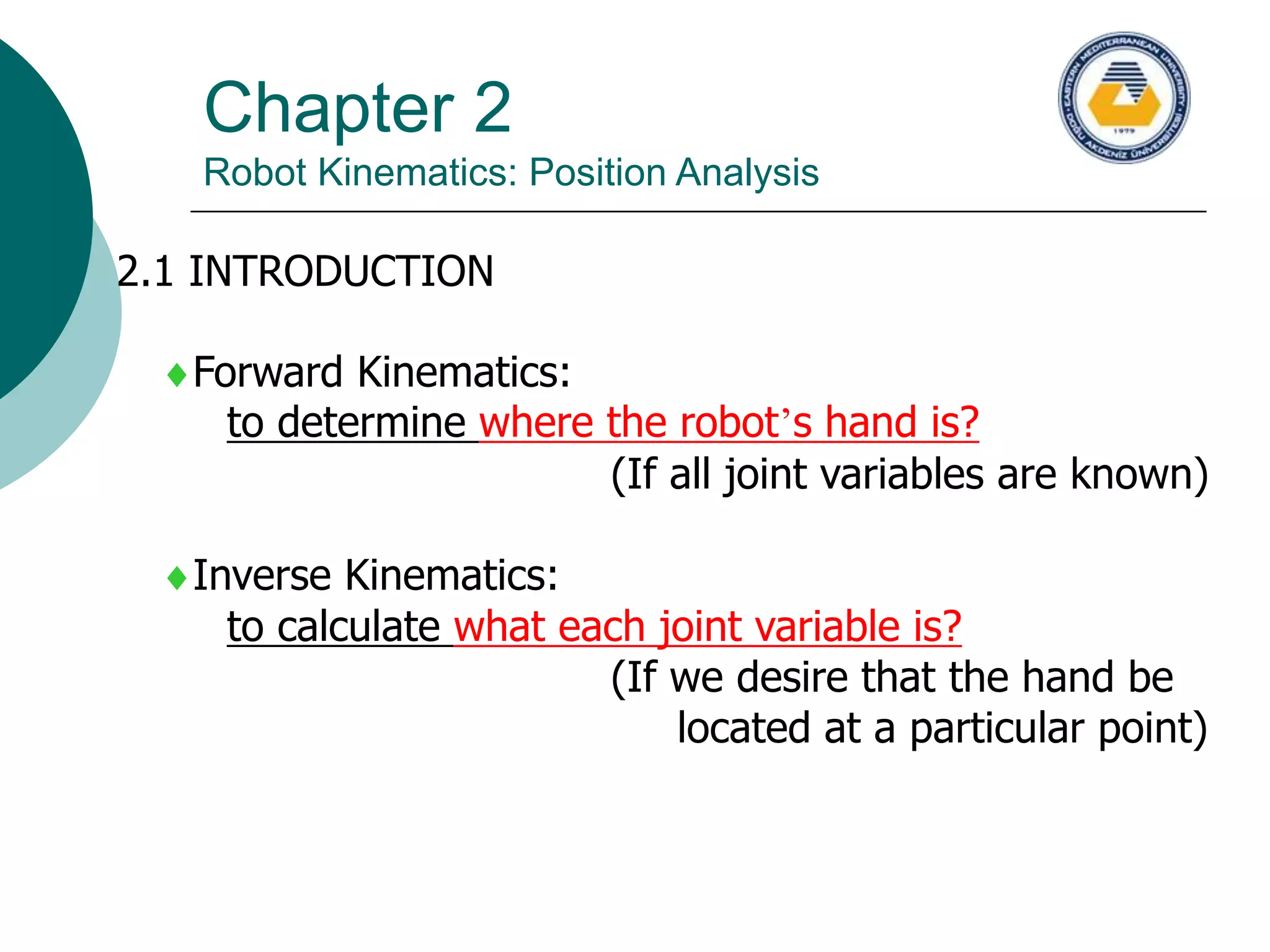 Chapter 2 - Robot Kinematics.ppt
