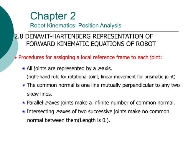 Chapter 2 - Robot Kinematics.ppt