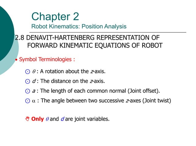 Chapter 2 - Robot Kinematics.ppt
