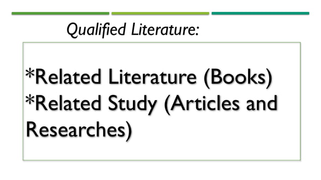 CHAPTER 2 - RRL - Practical Research 2 - SHS | PPTX