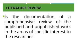 CHAPTER 2 - RRL - Practical Research 2 - SHS | PPTX