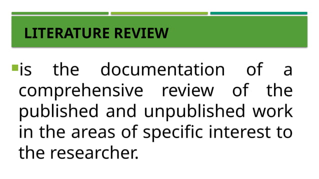 CHAPTER 2 - RRL - Practical Research 2 - SHS | PPTX
